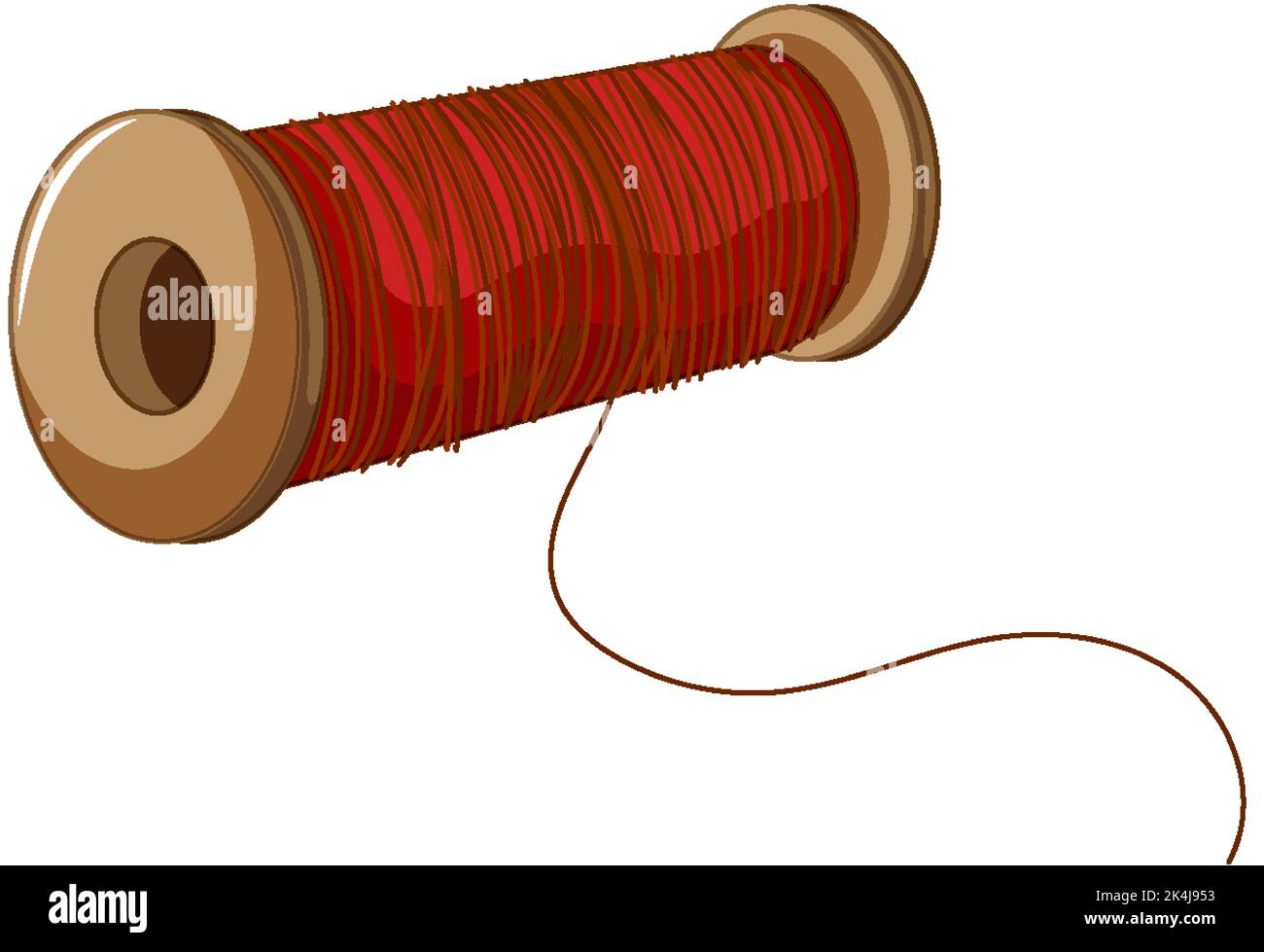 Isolated colour spool on white background illustration Stock Vector ...