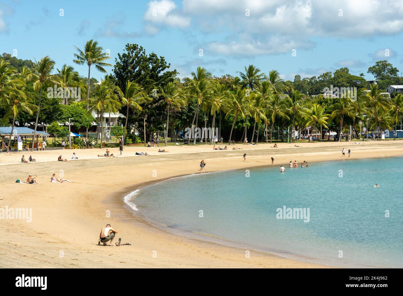 coastal township of airlie beach in the whitsundays. north queensland ...