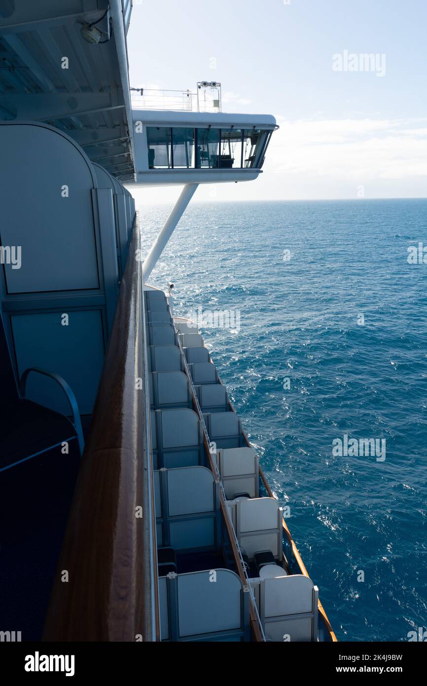 flying bridge of p&o cruise ship 'pacific encounter' cruising in ...