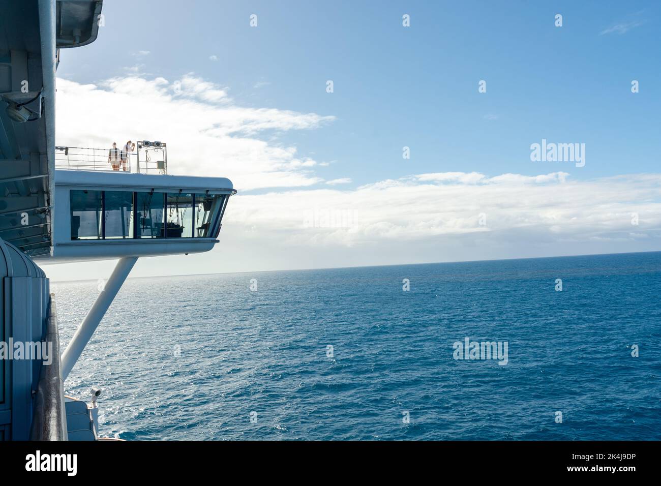flying bridge of p&o cruise ship 'pacific encounter' cruising in ...