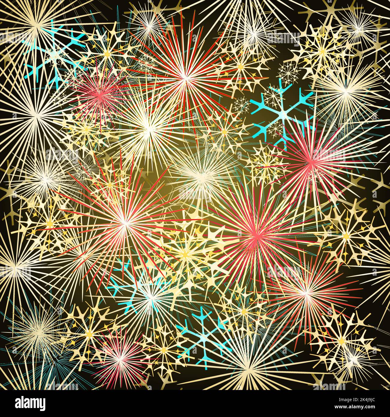 Happy New Year colorful fireworks vector Stock Vector Image & Art - Alamy
