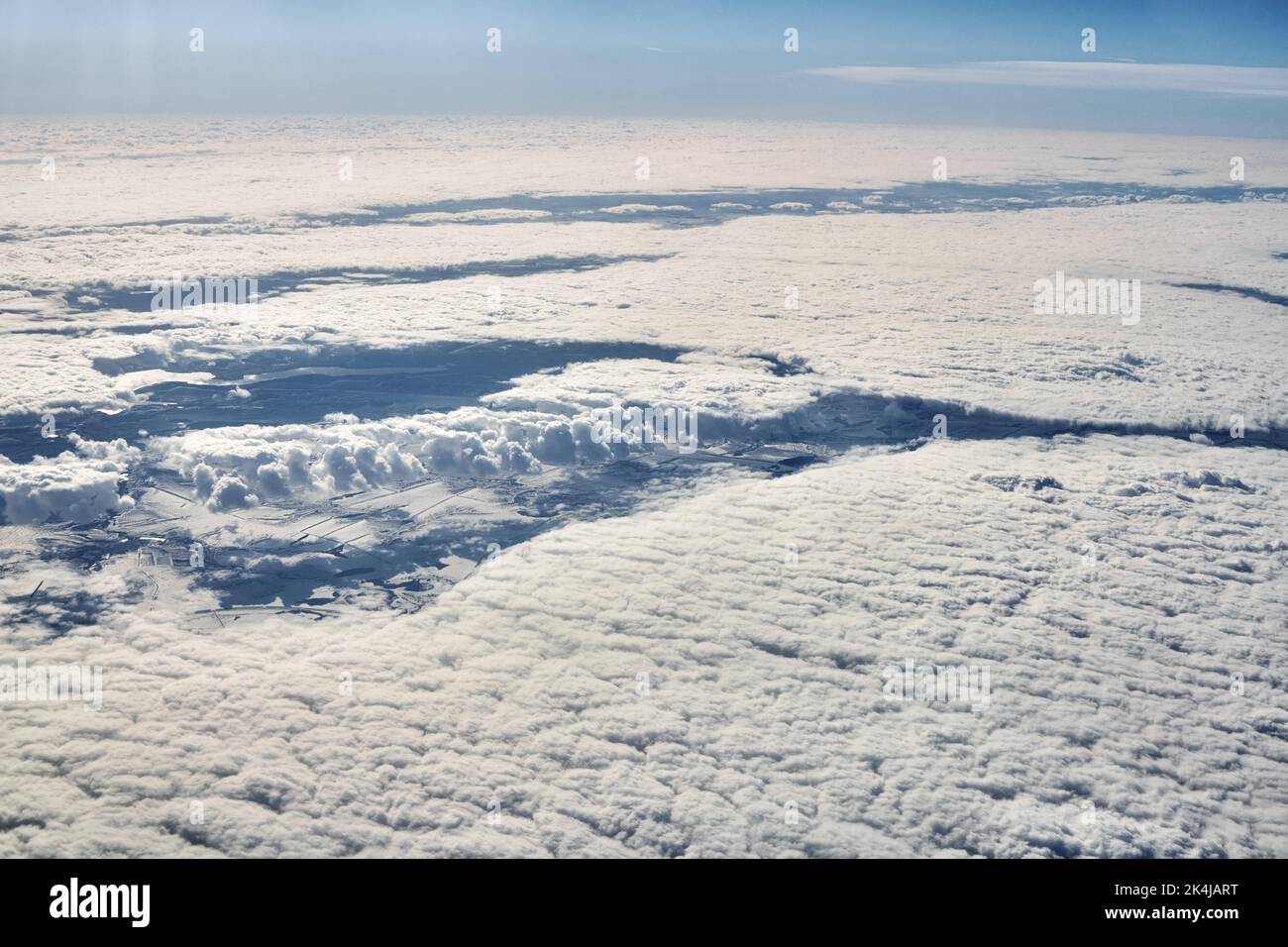 Aerial view snowy roads fields hi-res stock photography and images - Alamy