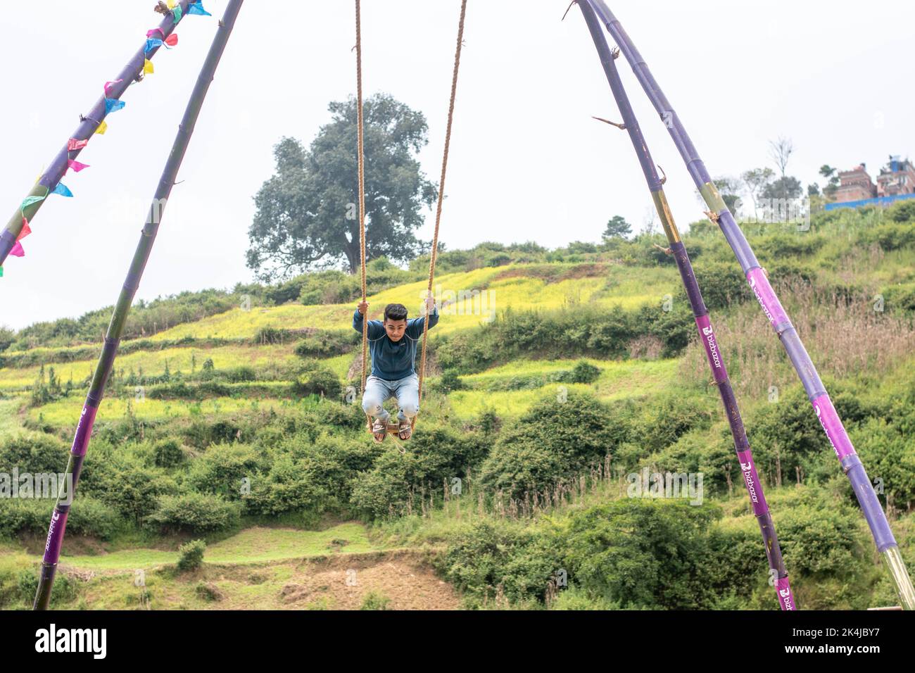 October 2, 2022, Lalitpur, Province 3, Nepal: Dashain Festival features ...