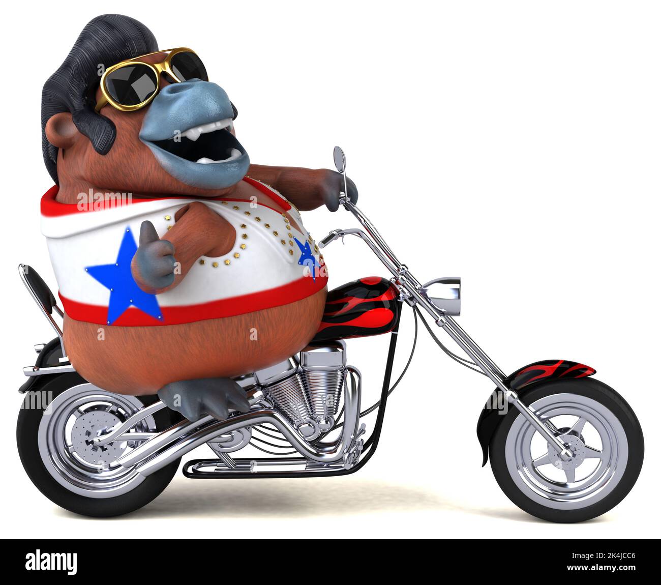 Cartoon of fat rider Cut Out Stock Images & Pictures - Alamy