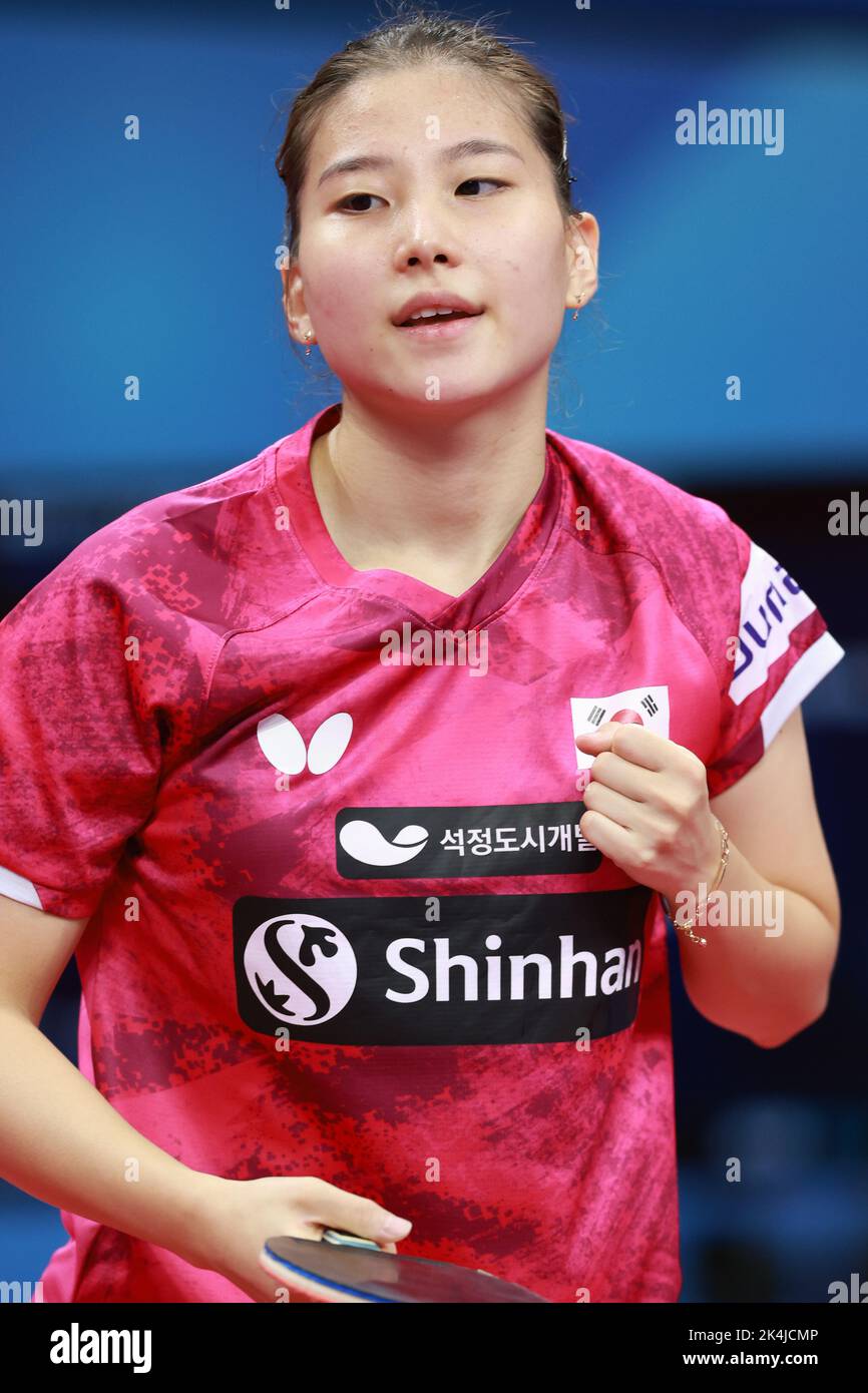 Chengdu, China's Sichuan Province. 3rd Oct, 2022. Yoon Hyobin of South ...