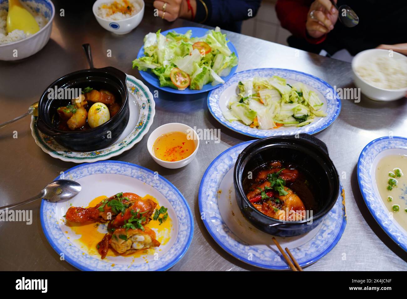 Vietnamese meal in Da Lat, Vietnam Stock Photo - Alamy