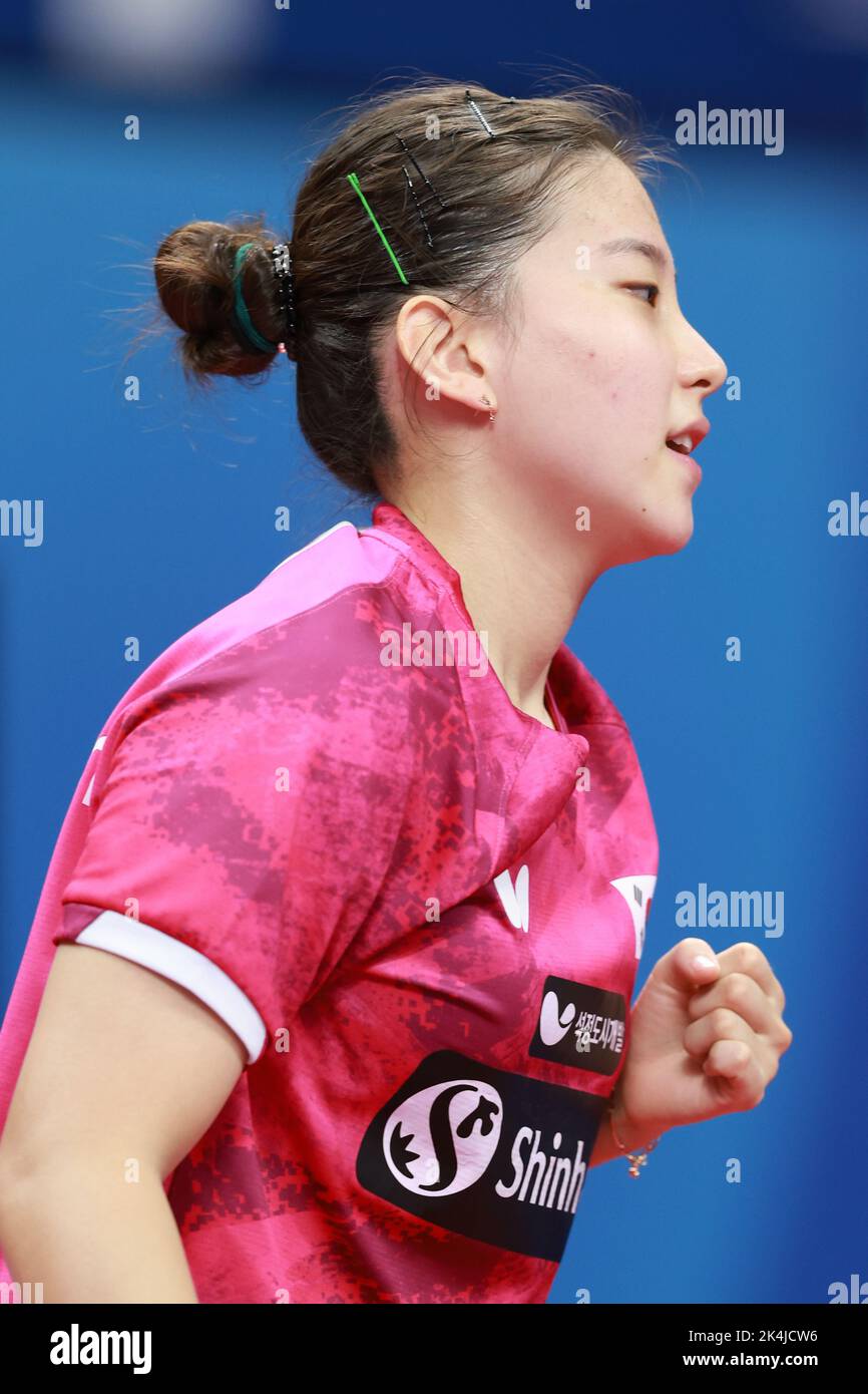 Chengdu, China's Sichuan Province. 3rd Oct, 2022. Yoon Hyobin of South ...