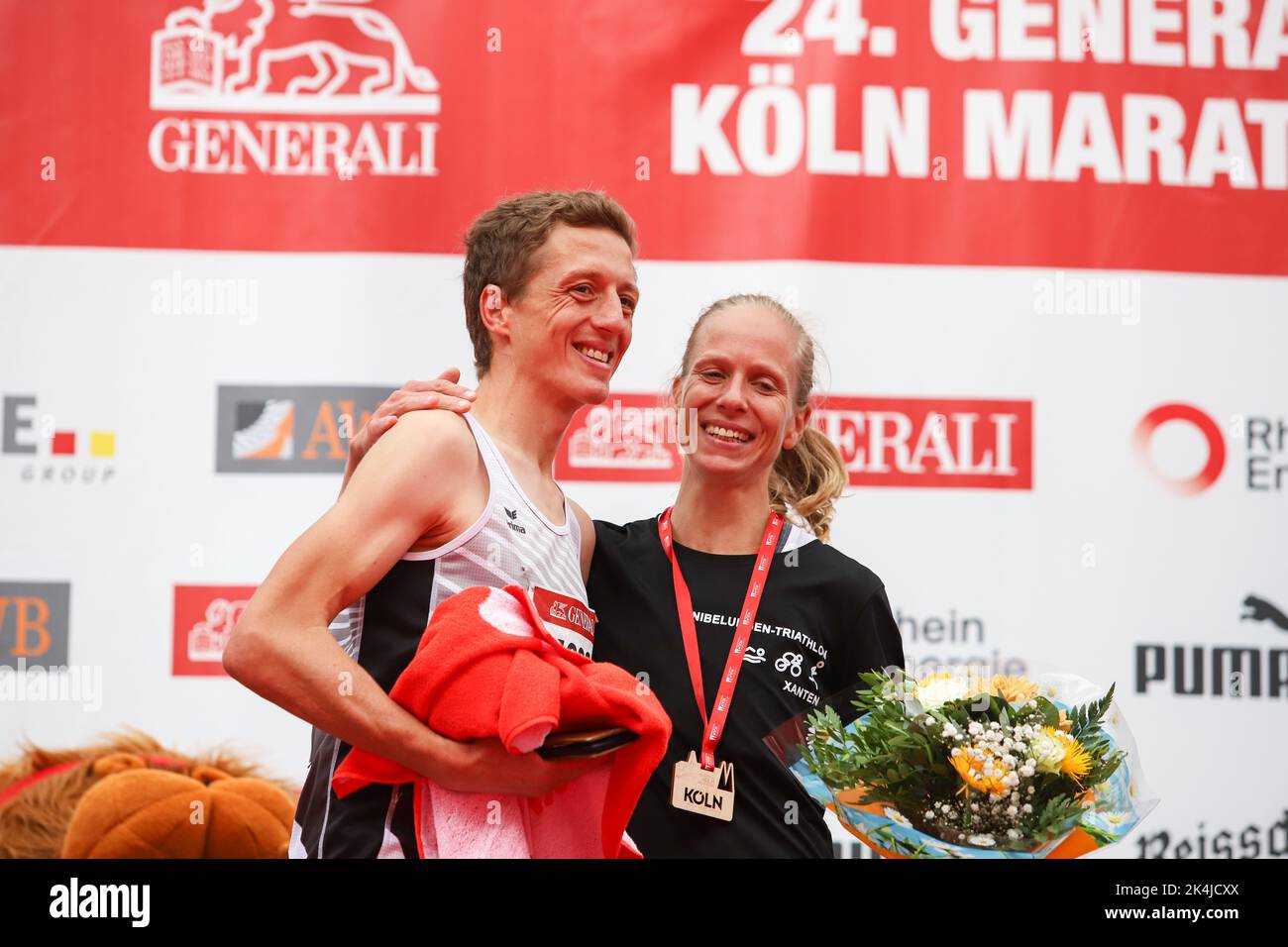 October 2, 2022, Cologne, NRW, Germany: Anna-Lina Dahlbeck und ihr Mann ...