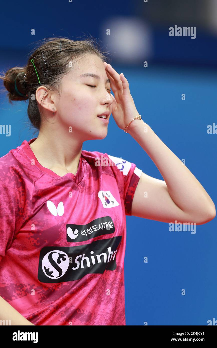 Chengdu, China's Sichuan Province. 3rd Oct, 2022. Yoon Hyobin of South ...