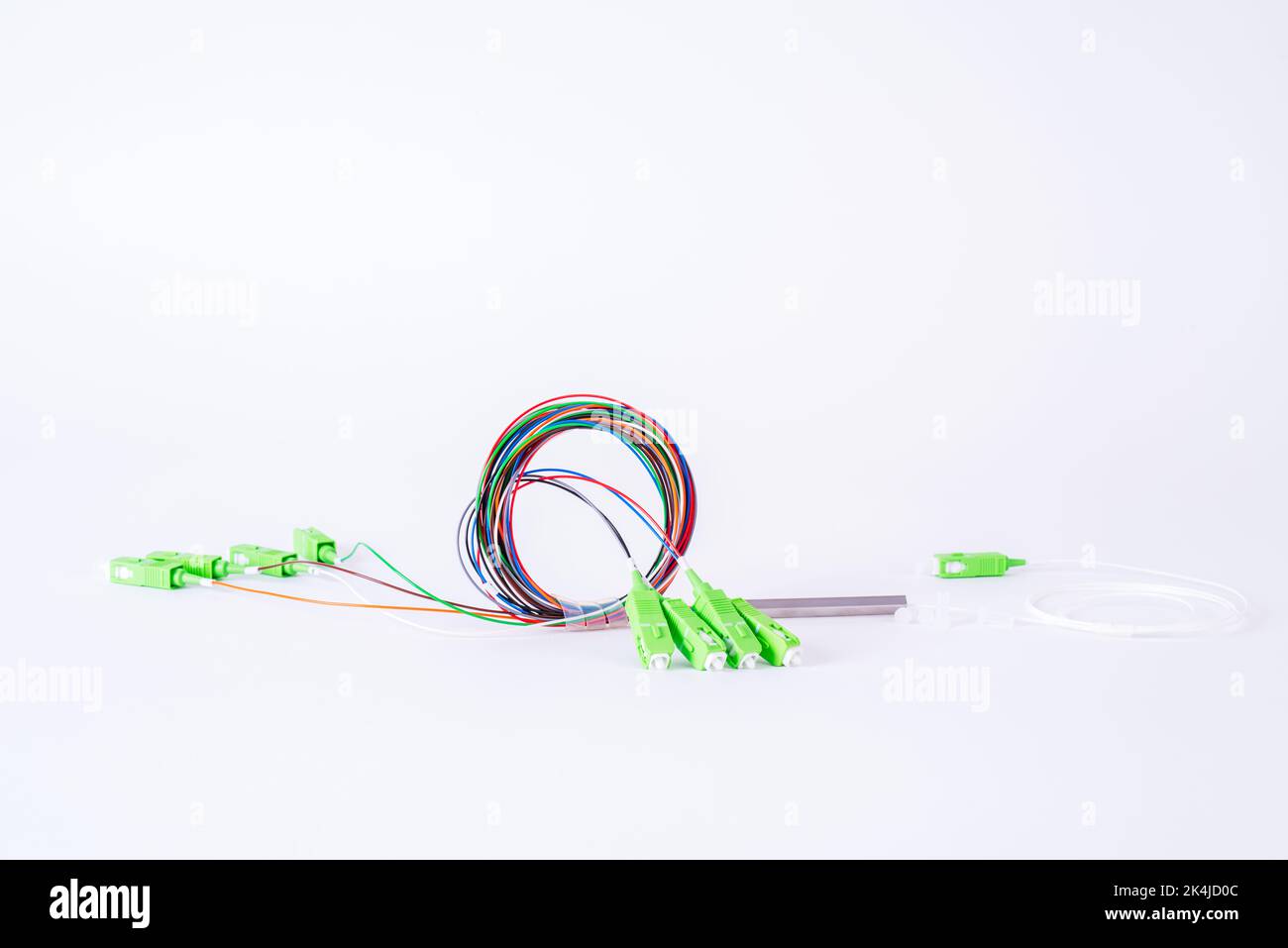 Fiber optic splitter single mode Stock Photo - Alamy