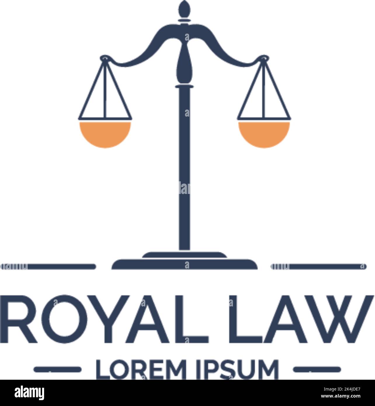 Royal law, judiciary service and assistance logo Stock Vector Image ...