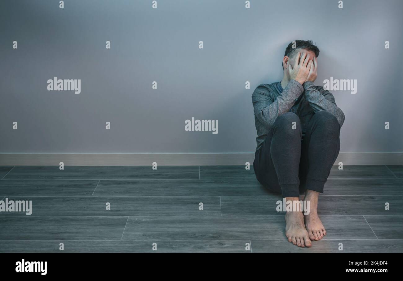 Crying man face hi-res stock photography and images - Alamy