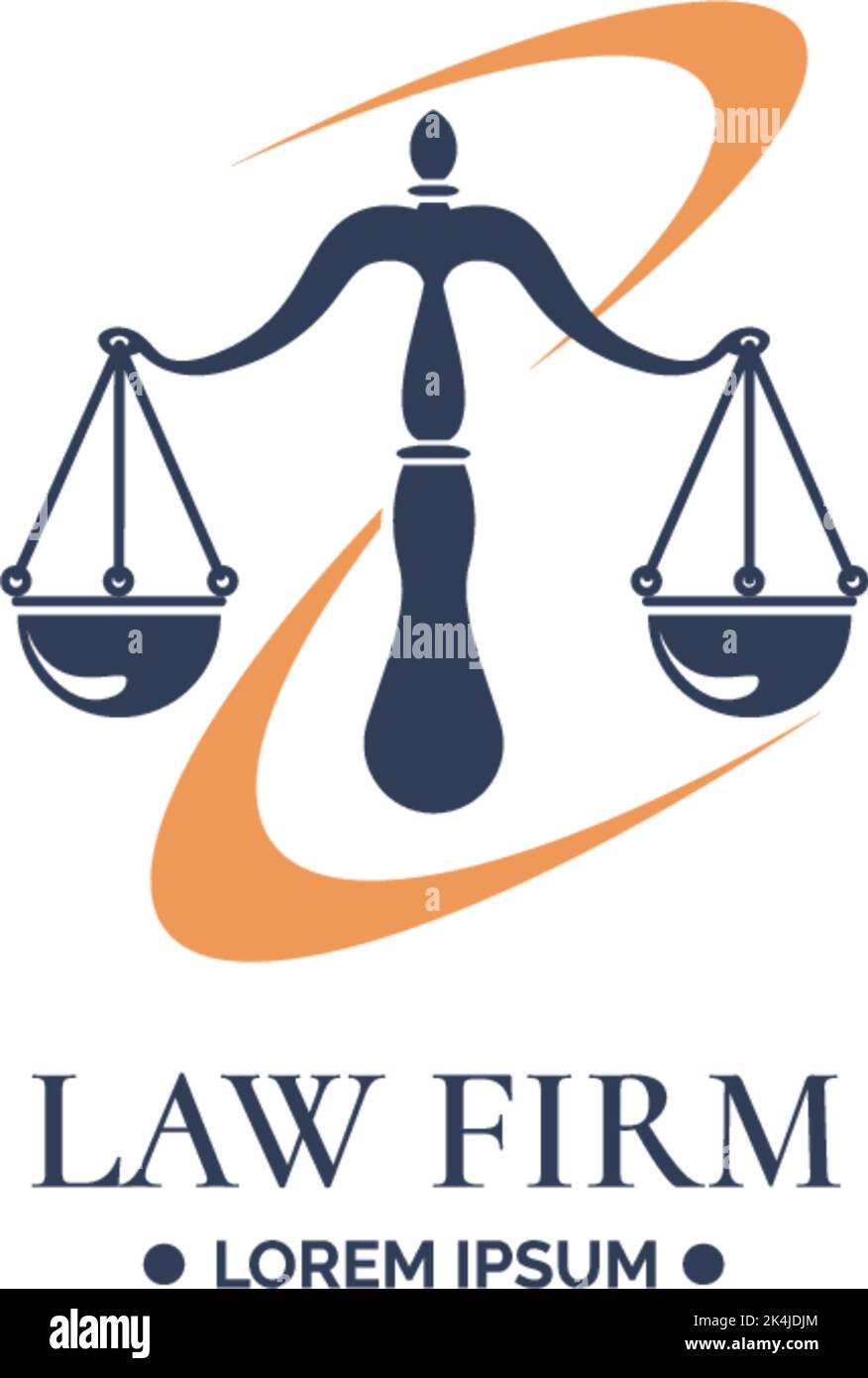 Law firm, judiciary system and judgment logotype Stock Vector Image ...