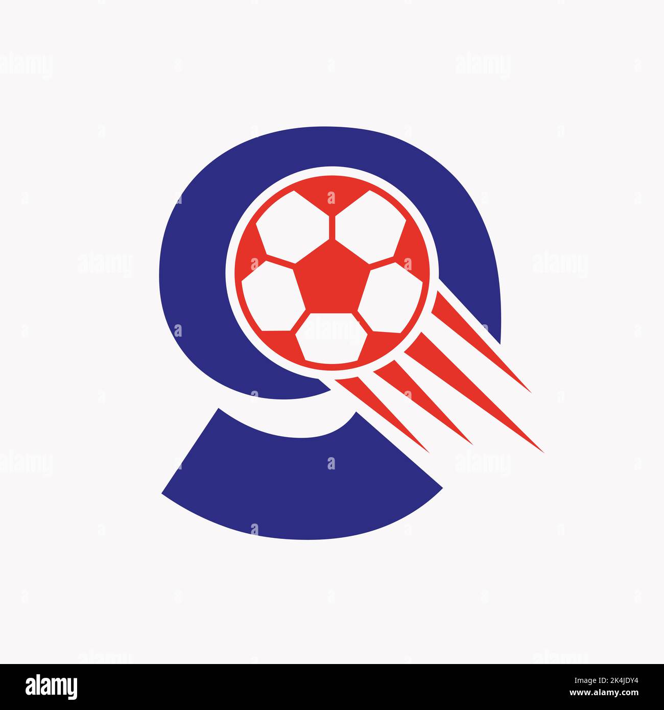 Initial Letter 9 Football Logo Concept With Moving Football Icon ...