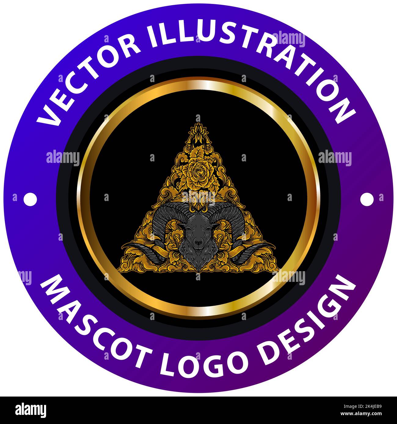 Goat logo vector vectors hi-res stock photography and images - Alamy