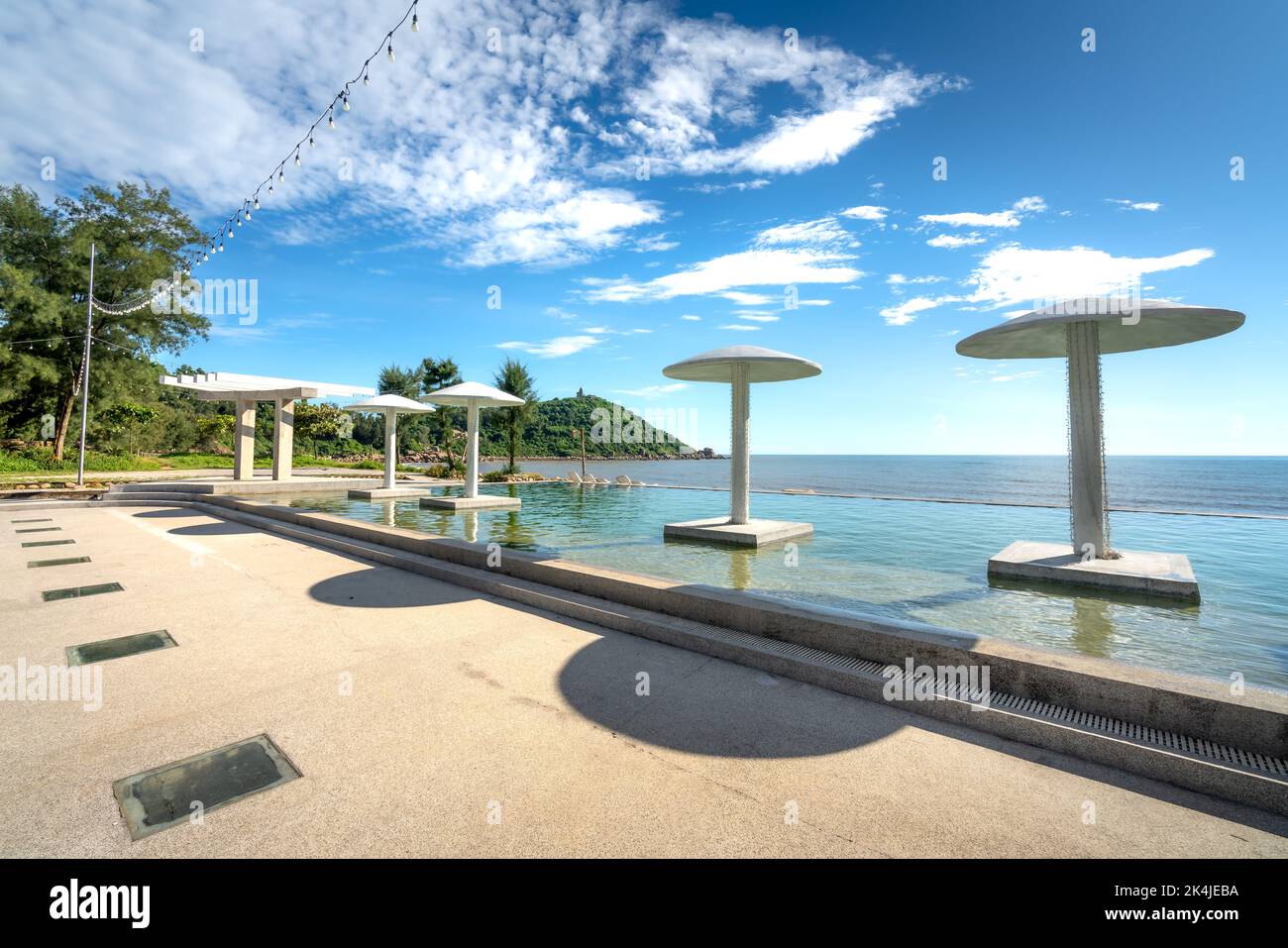 Quynh Vien 4-star resort - August 27, 2022: Swimming pool of Quynh Vien ...