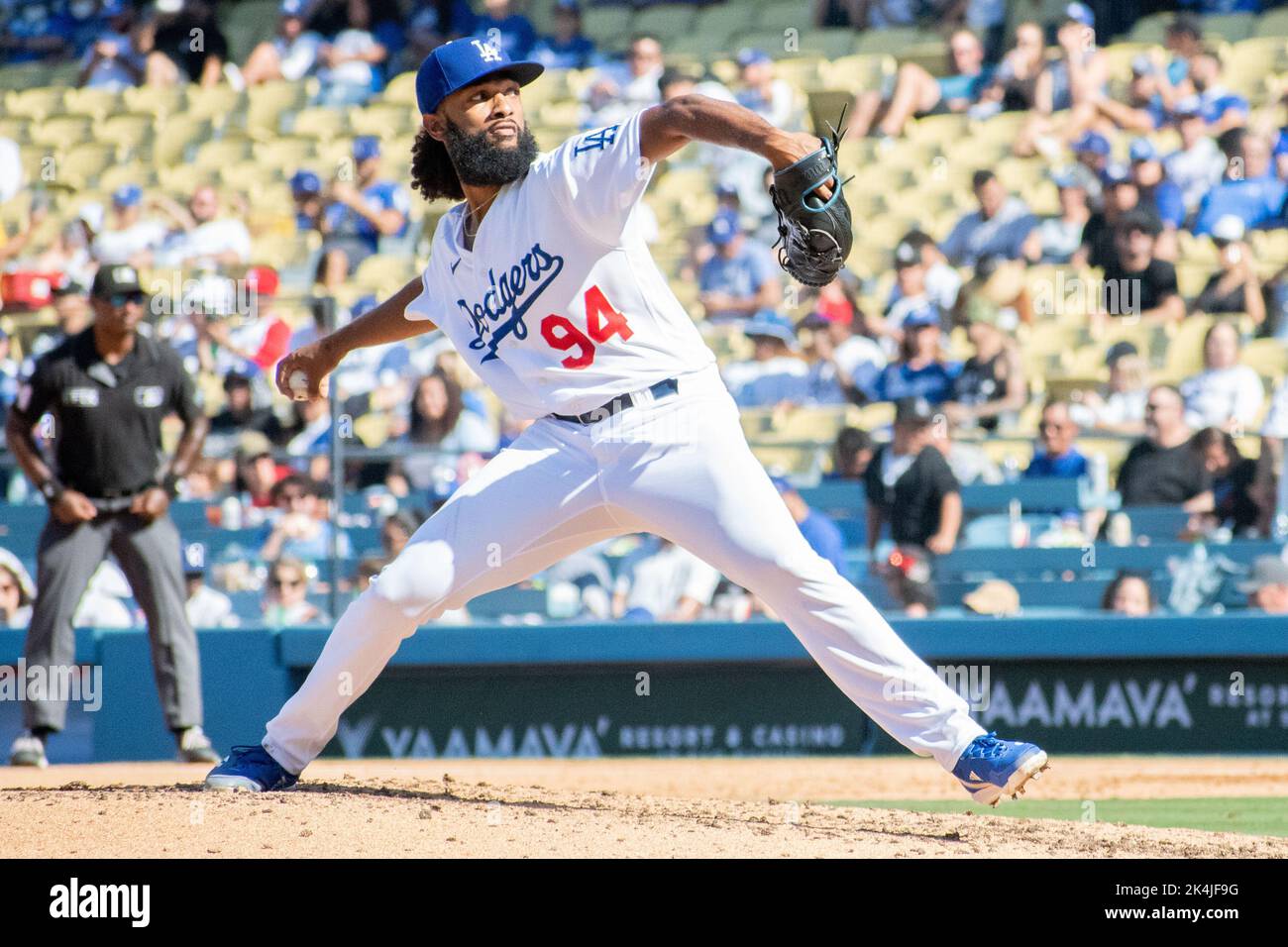 Los Angeles Dodgers relief pitcher Andre Jackson (34) during the ...