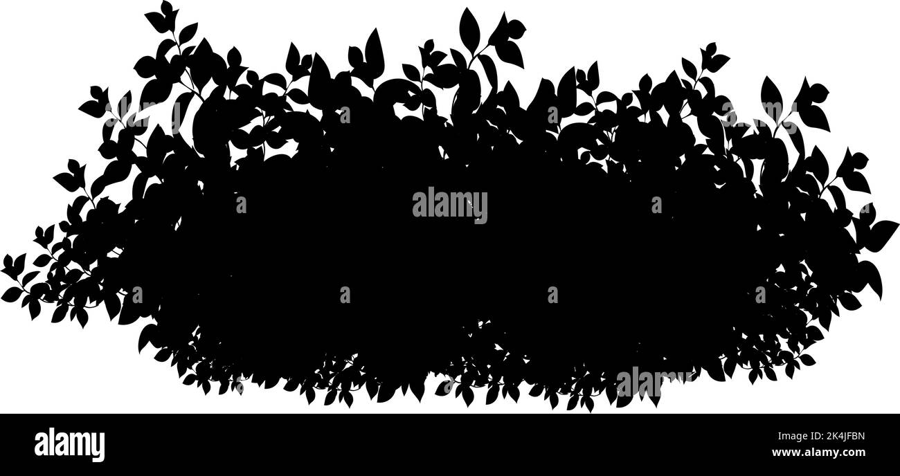 Realistic garden shrub, seasonal bush, boxwood, tree crown bush foliage ...