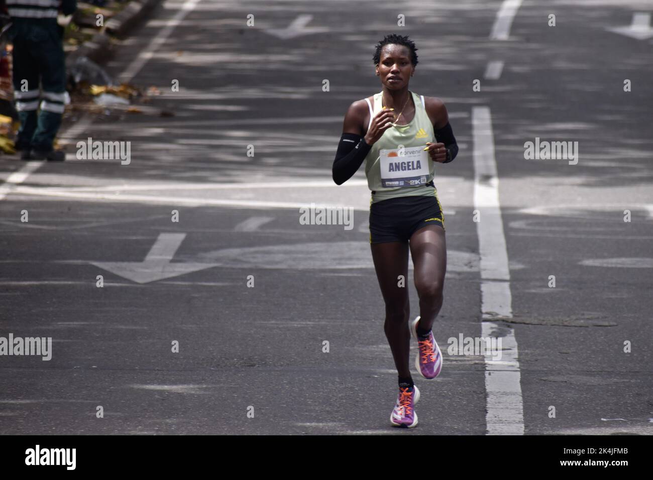 Bogota, Colombia. 02nd Oct, 2022. Kenian runner Angela Tanui takes de ...
