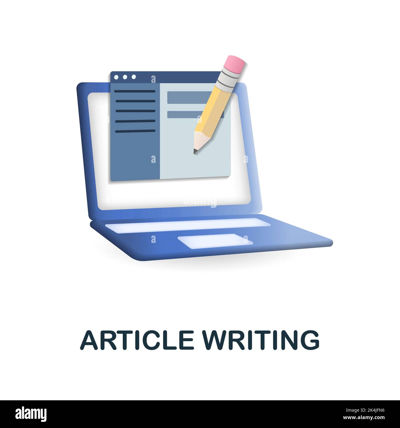 Content writing 3d paper icon hi-res stock photography and images - Alamy