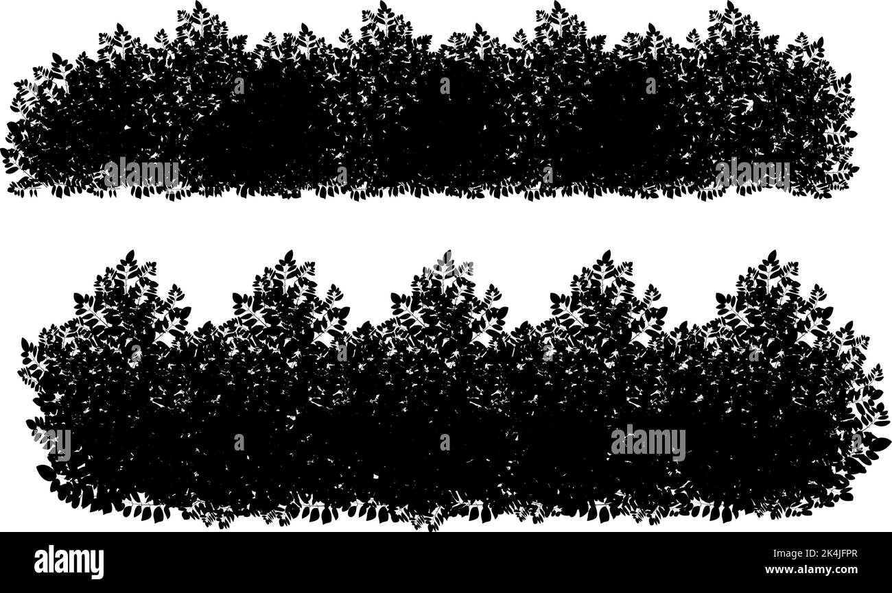 Realistic garden shrub, seasonal bush, boxwood, tree crown bush foliage ...