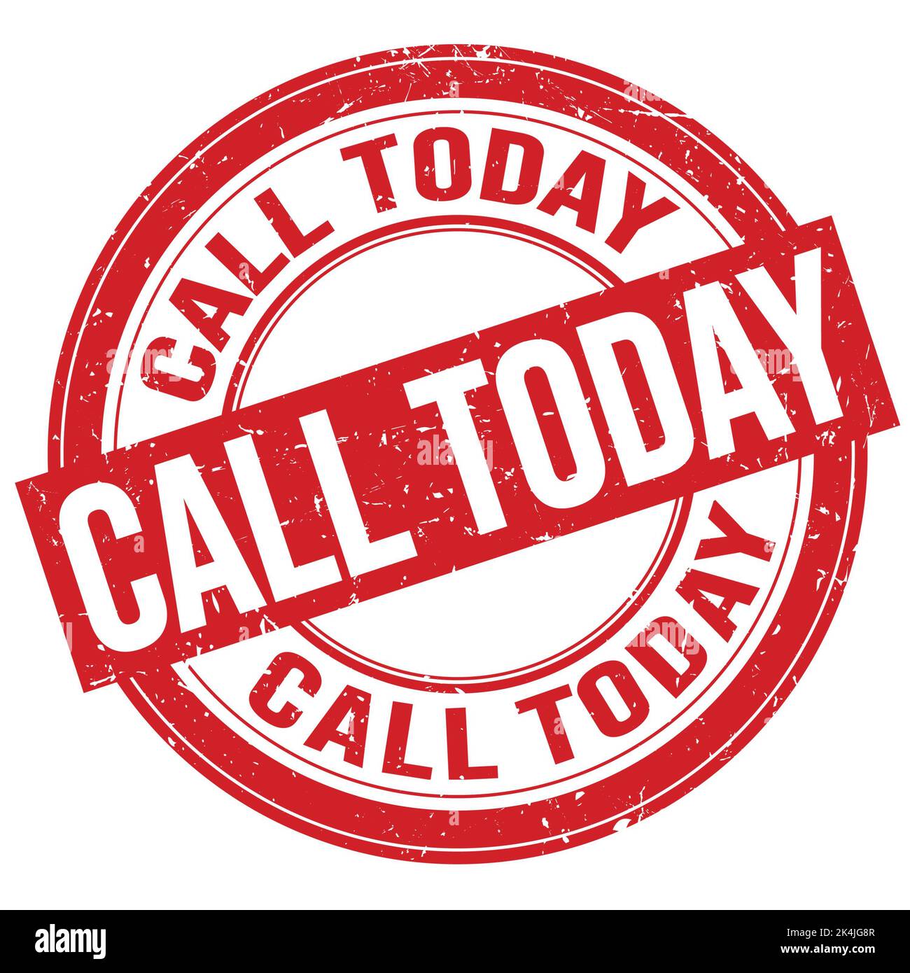 CALL TODAY text written on red round grungy stamp sign Stock Photo - Alamy