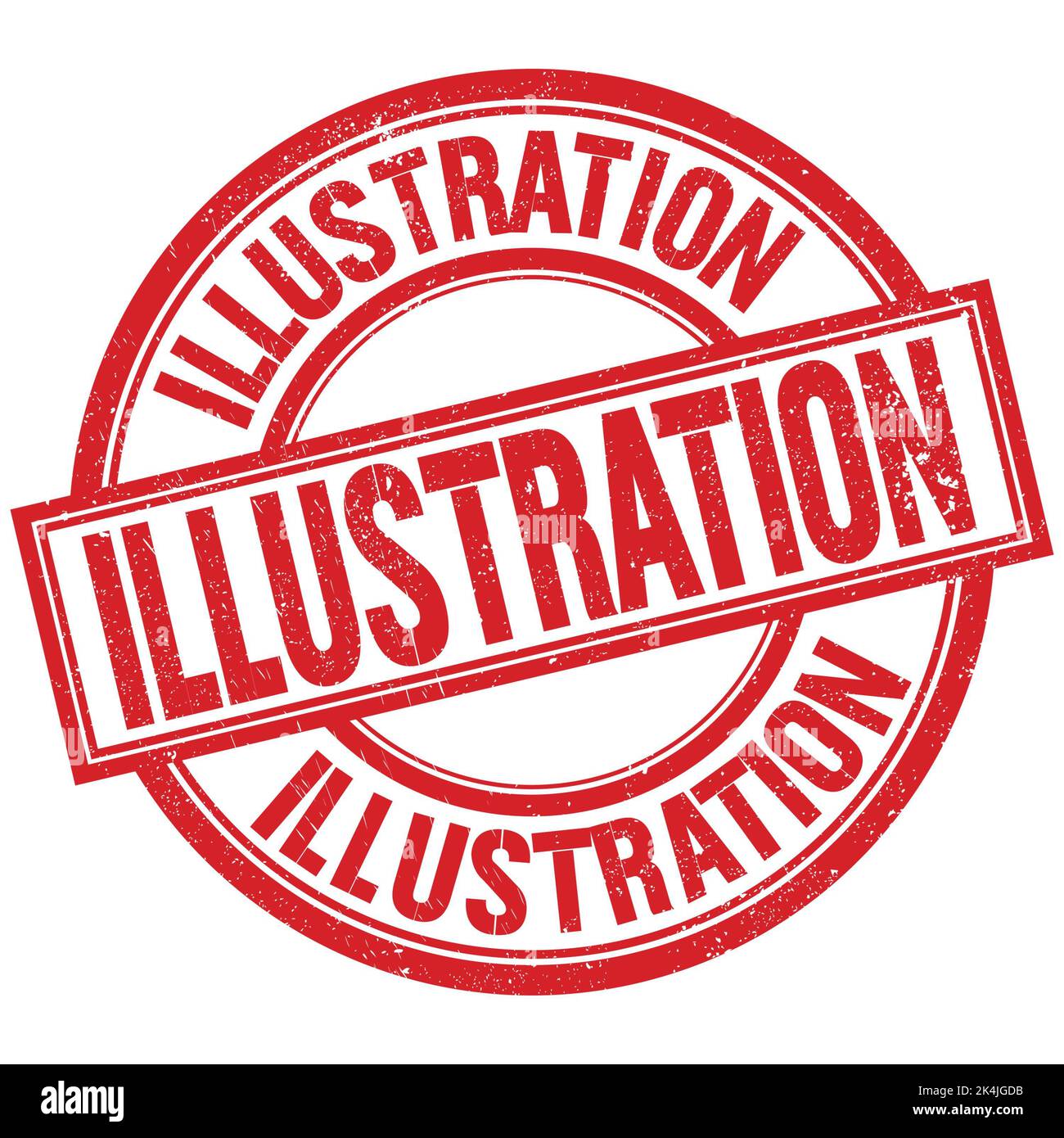 ILLUSTRATION text written word on red round stamp sign Stock Photo - Alamy