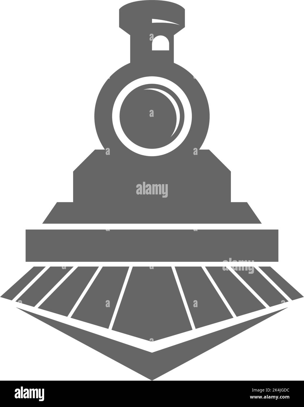 Locomotive logo icon design illustration vector Stock Vector Image ...