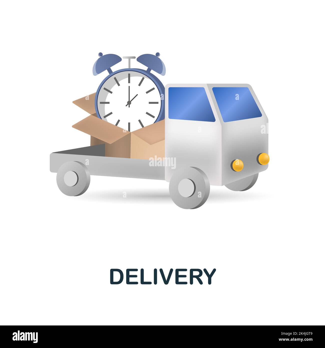 Delivery icon. 3d illustration from e-commerce collection. Creative ...