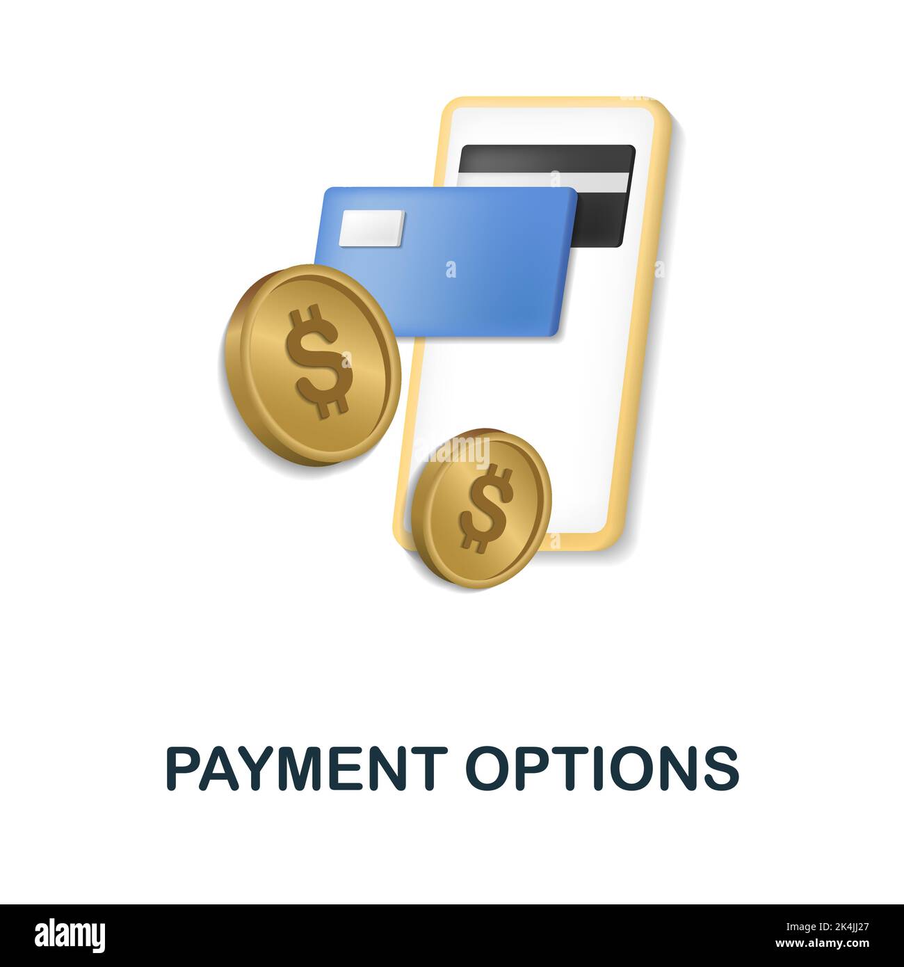 Payment Options icon. 3d illustration from e-commerce collection ...