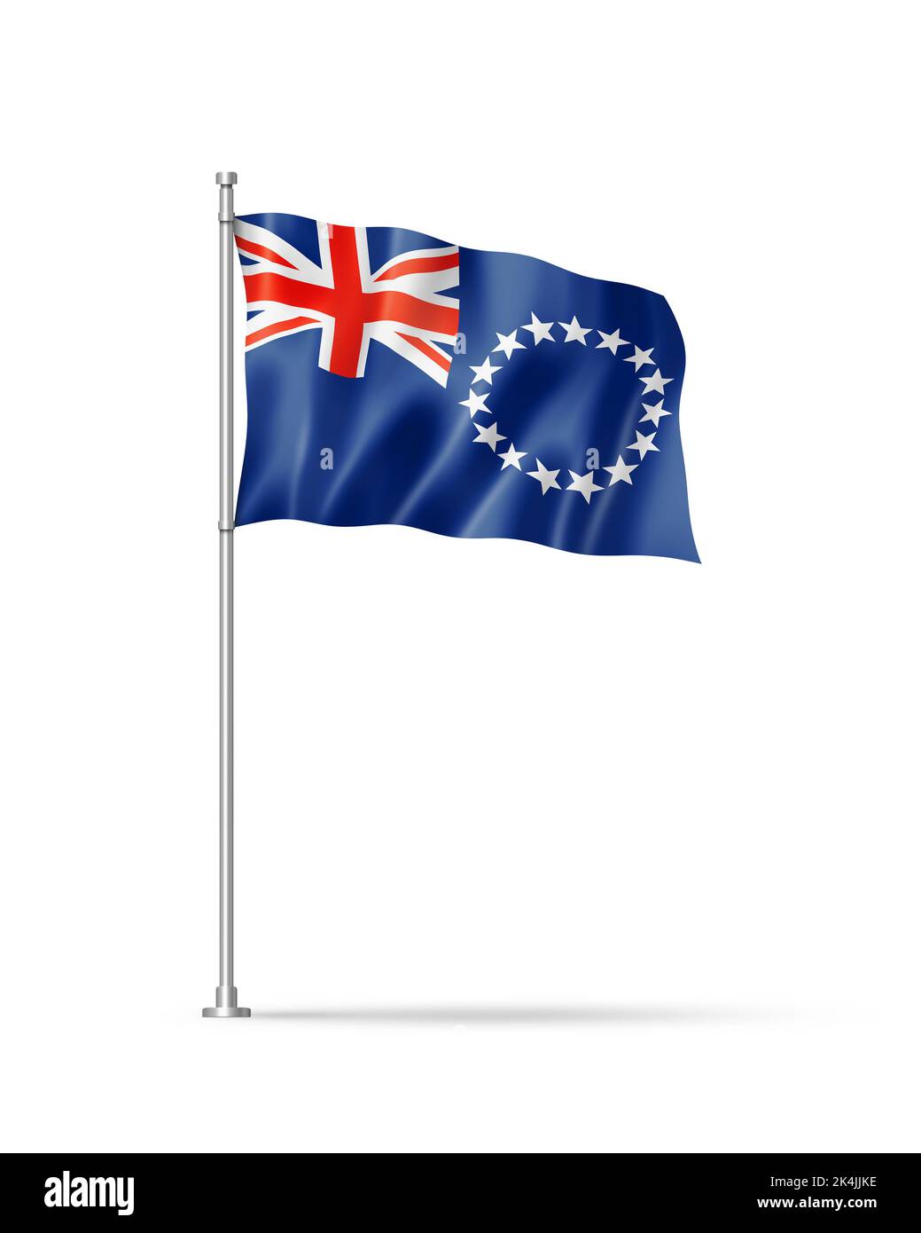 National flag cook islands waving hi-res stock photography and images ...