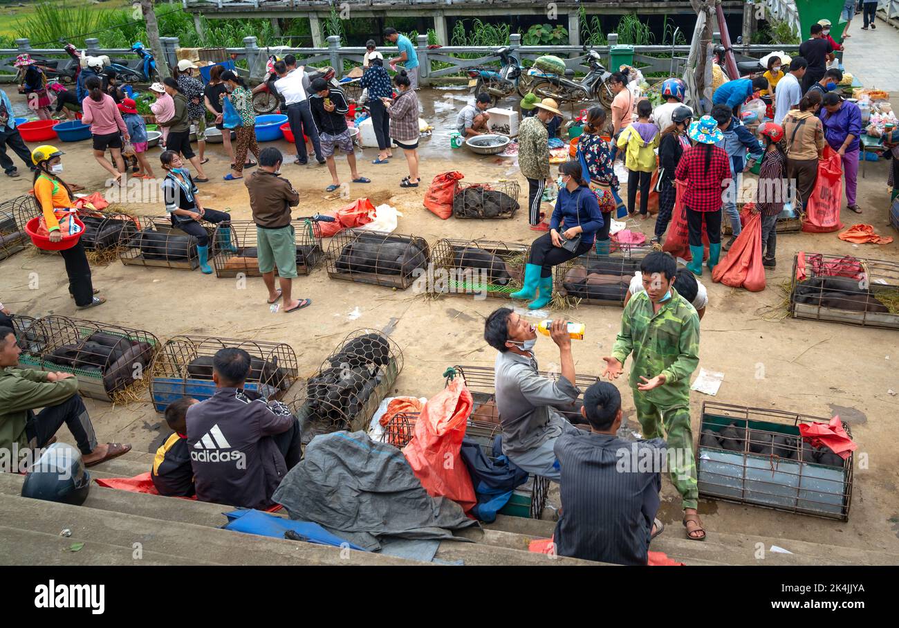 San Thang Market, Lai Chau Province, Vietnam - September 4, 2022 ...