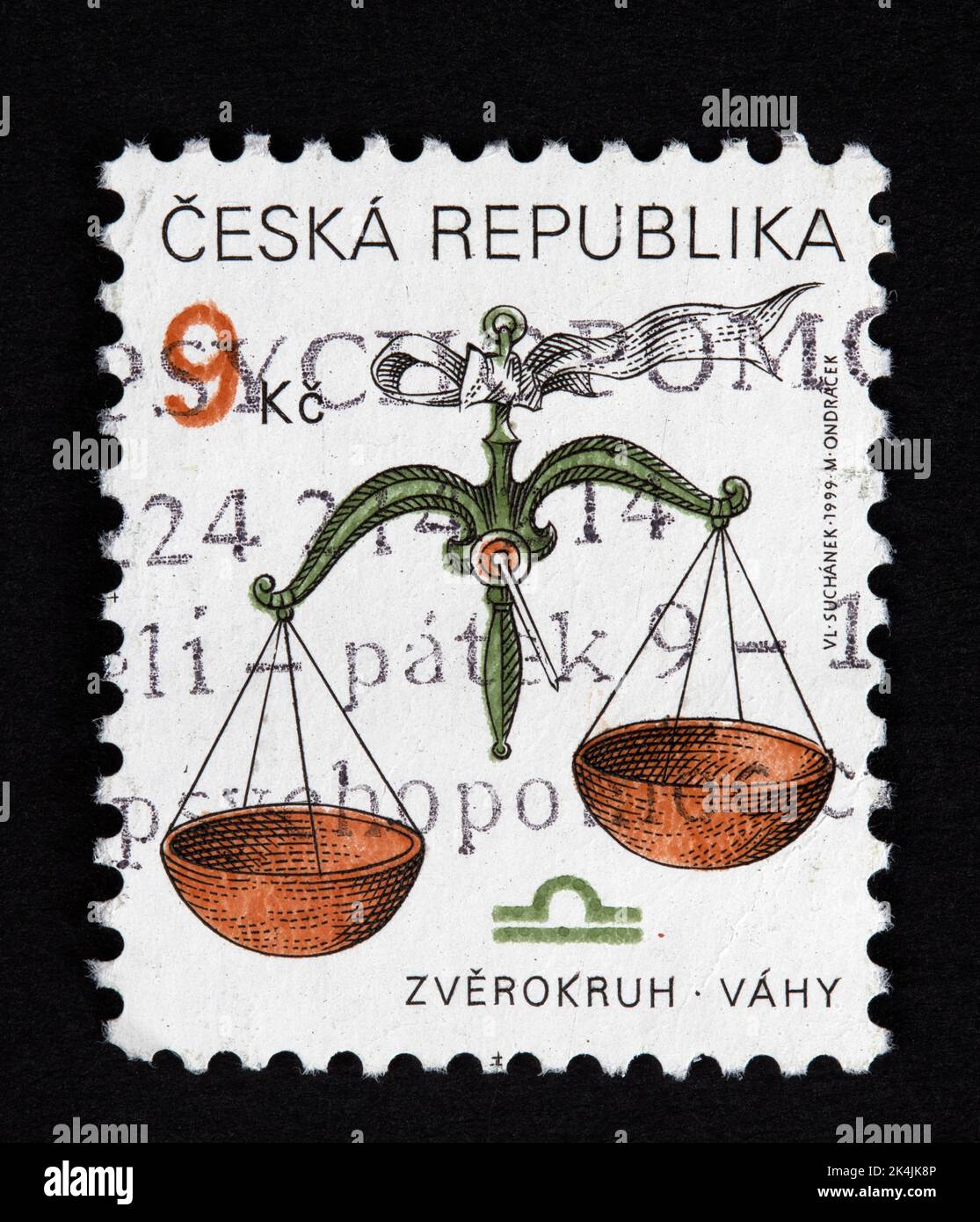 Czech postage stamp Stock Photo - Alamy