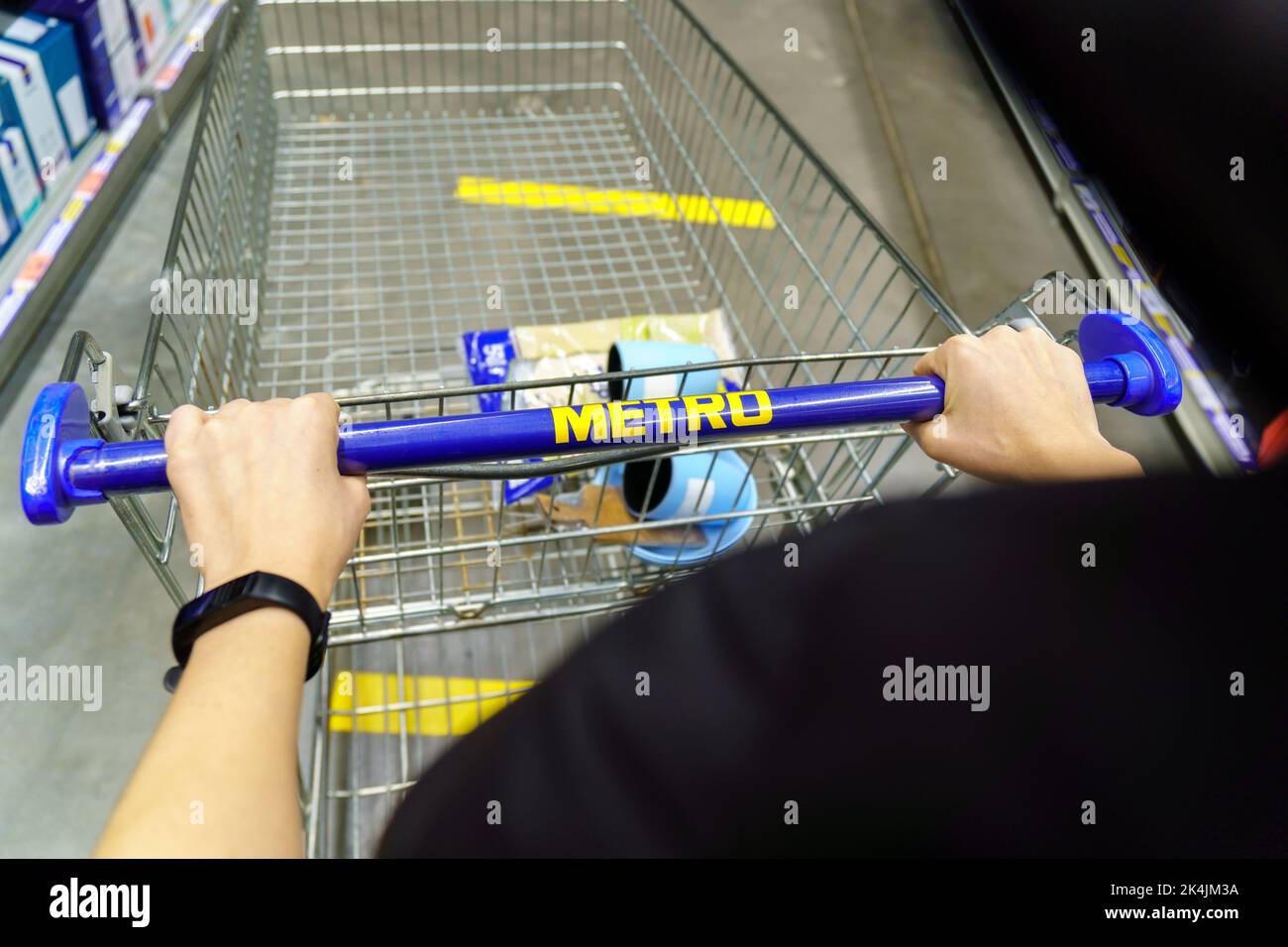 Tyumen, Russia-September 27, 2022: Metro german multinational company ...