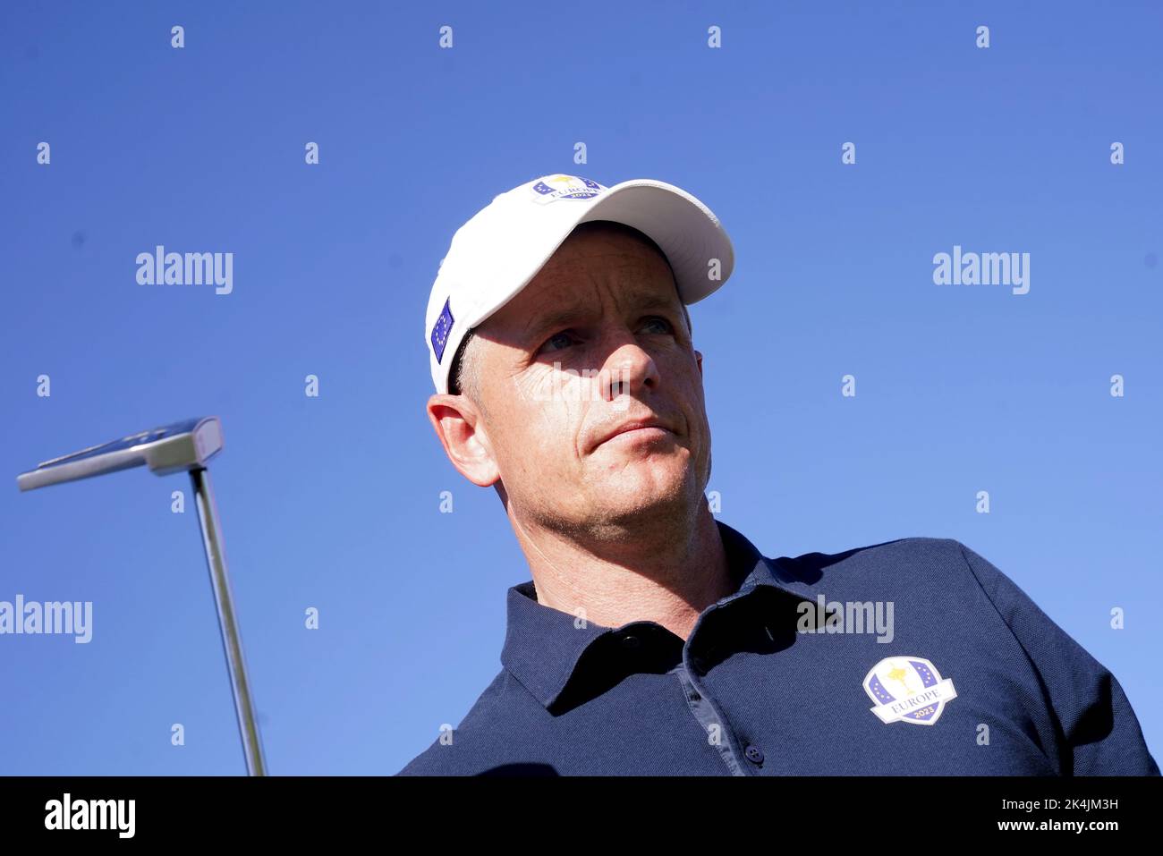 Europe Ryder Cup captain Luke Donald at the Marco Simone Golf and ...