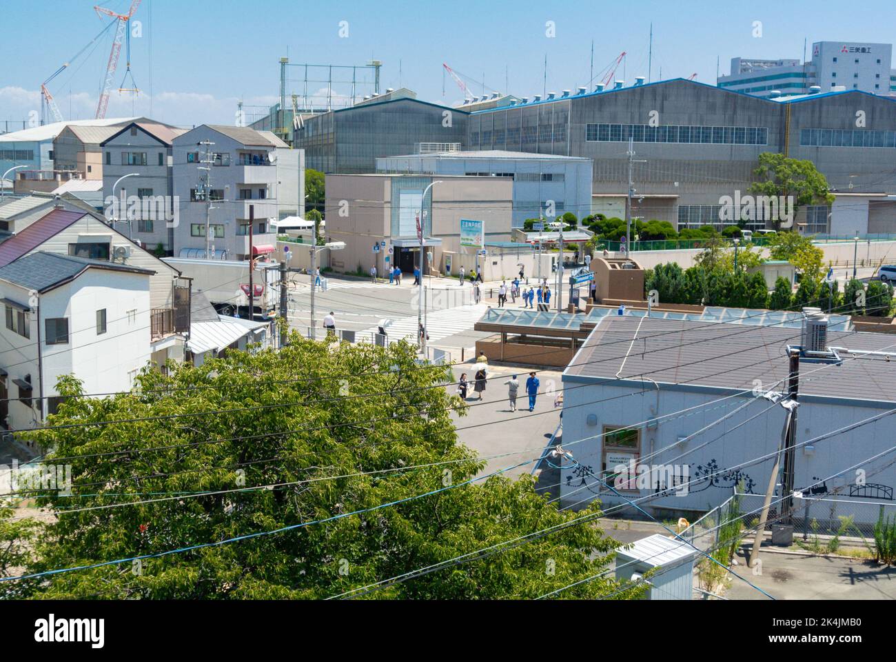 Typical japanese residential area, Wadamisaki, Kobe, Hyogo, Japan Stock ...