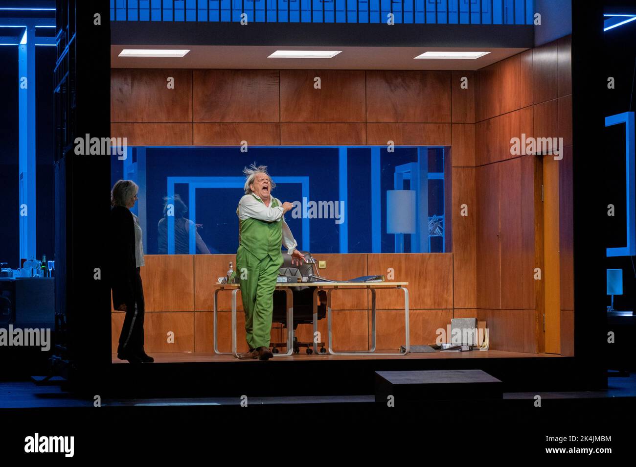 Berlin, Germany. 26th Sep, 2022. Michael Volle as Wotan and Anja Kampe ...