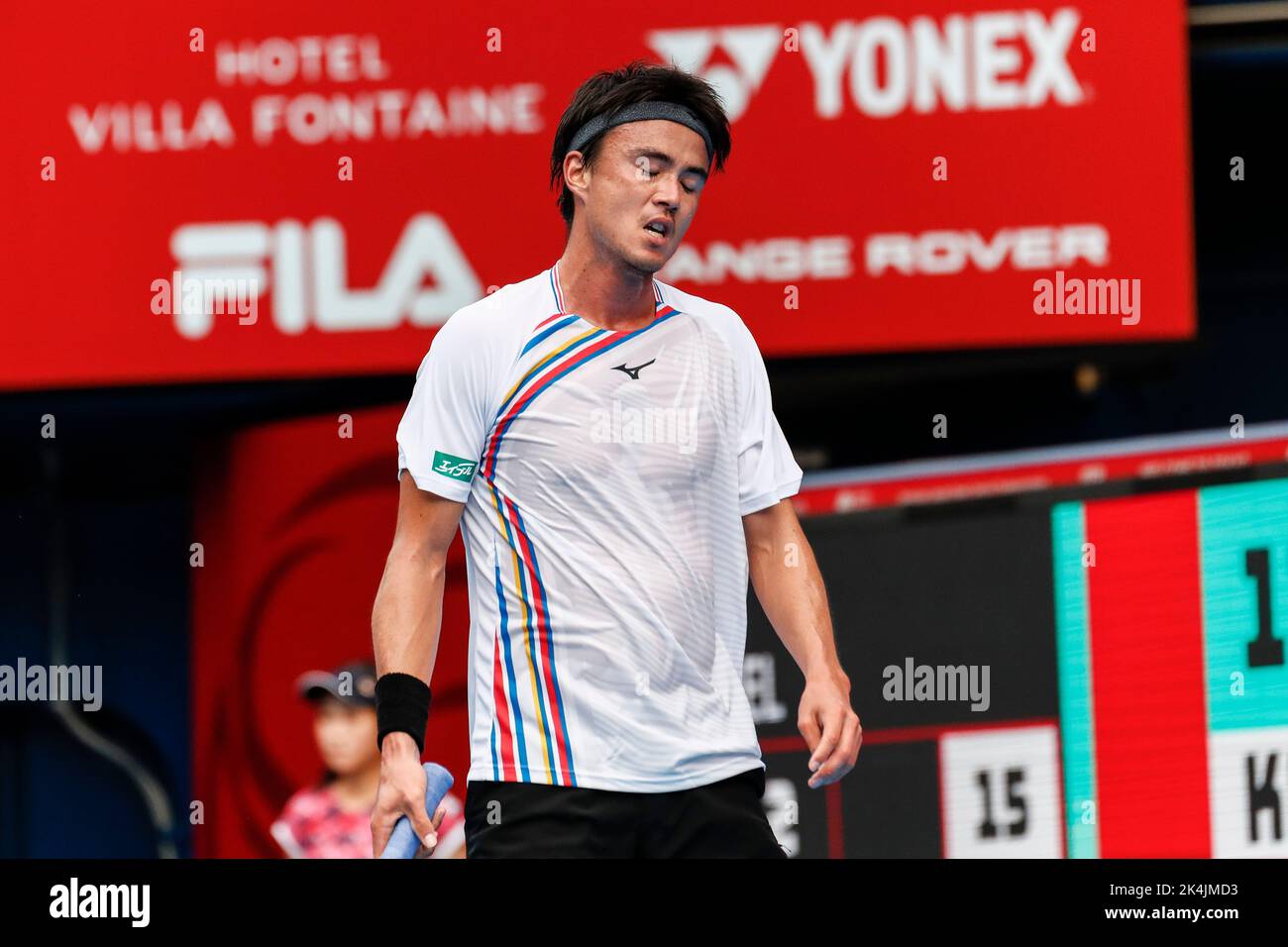 Tokyo, Japan. 3rd Oct, 2022. Taro DANIEL (JPN) in action against ...