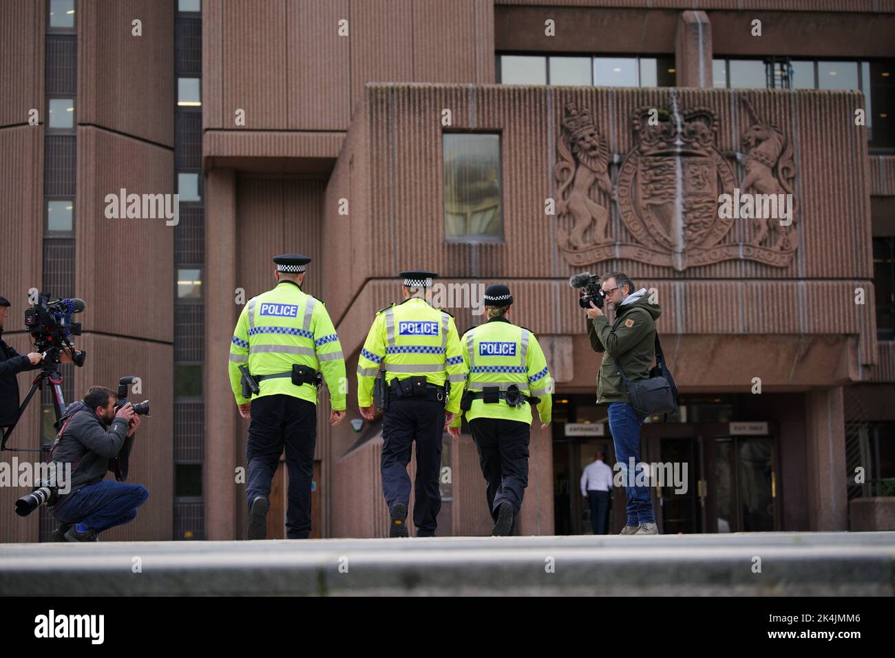 Police officers outside Liverpool Magistrates' Court, where Thomas ...