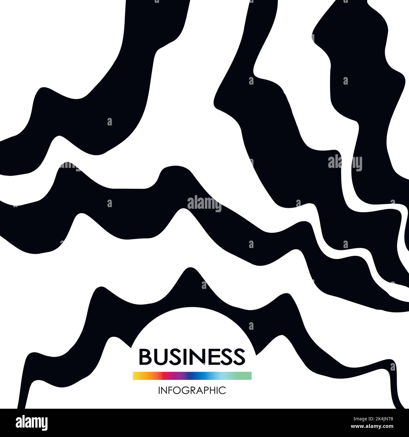 Business infographic. Presentation with elements of graph, diagram with ...