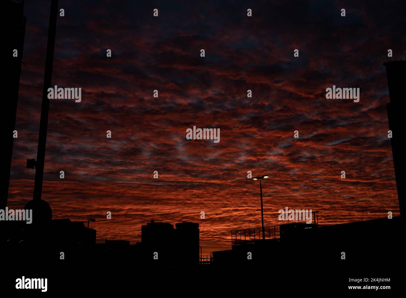 Early morning sunrise over Birmingham. Picture date: Monday October 3 ...