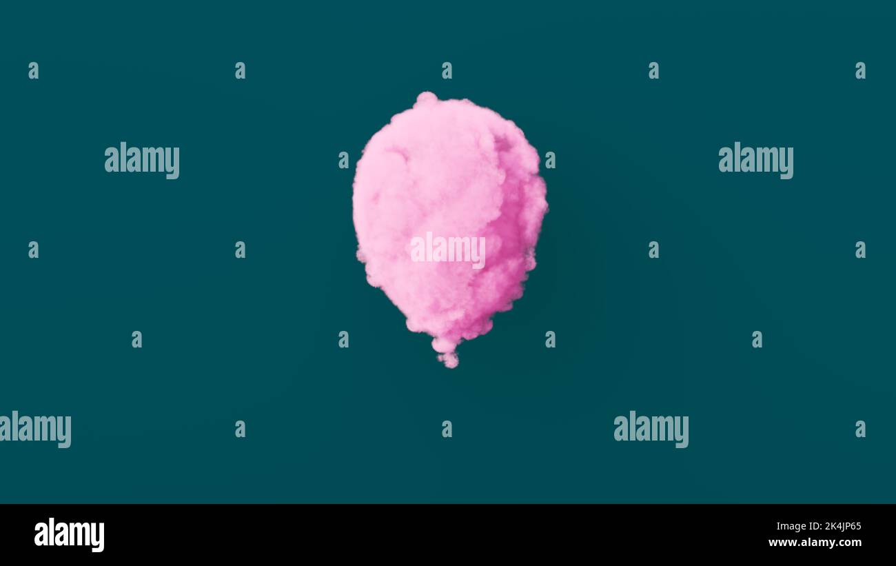 Pastel Pink Smoke Balloon Shape Gen Z Candy Punk Summer Cloud with ...