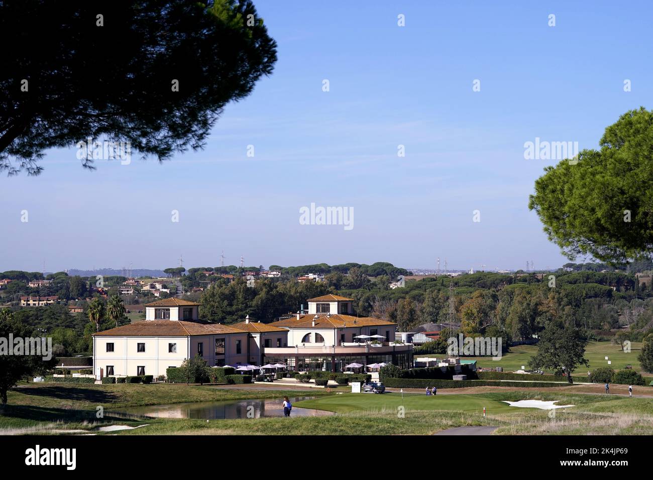A general view at the Marco Simone Golf and Country Club in Rome, Italy ...