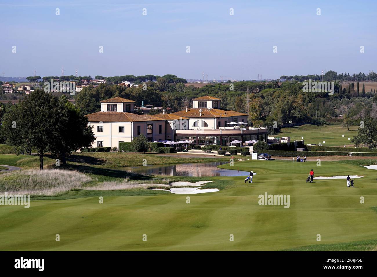 A general view at the Marco Simone Golf and Country Club in Rome, Italy ...