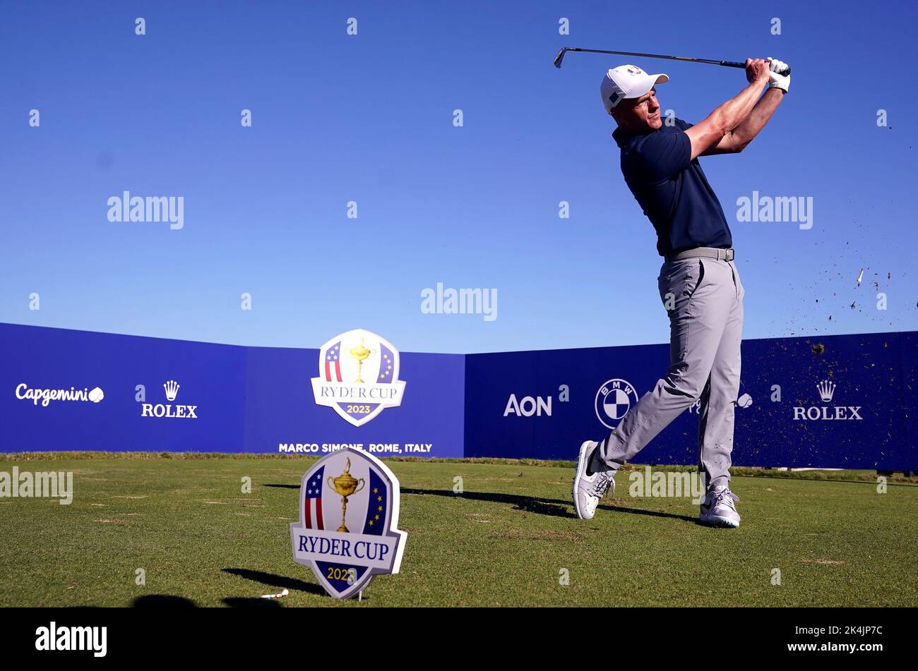 Europe Ryder Cup captain Luke Donald at the Marco Simone Golf and ...