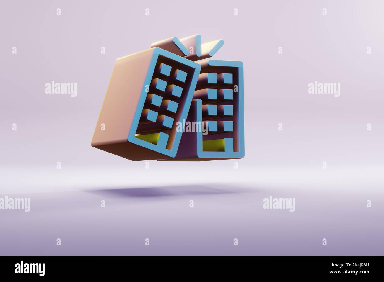 Beautiful illustration Blue Economic Crisis building symbol icons on a ...