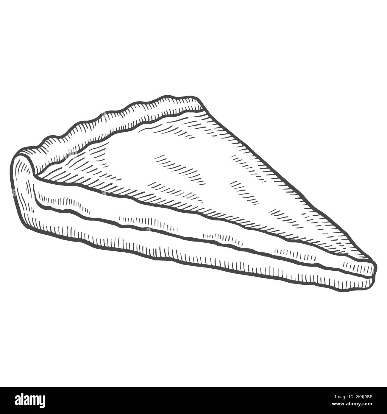treacle tart british or england and dessert snack isolated doodle hand ...
