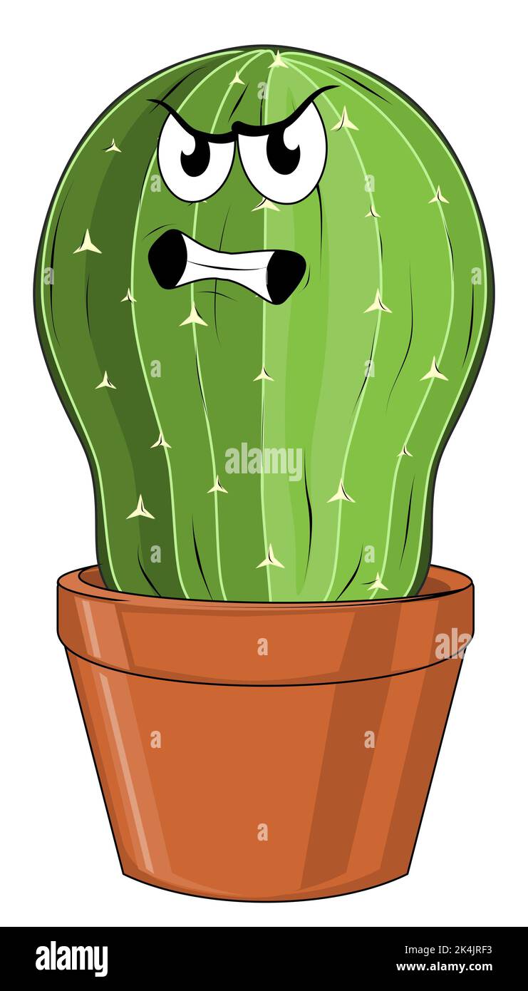 evil green cactus Stock Photo - Alamy