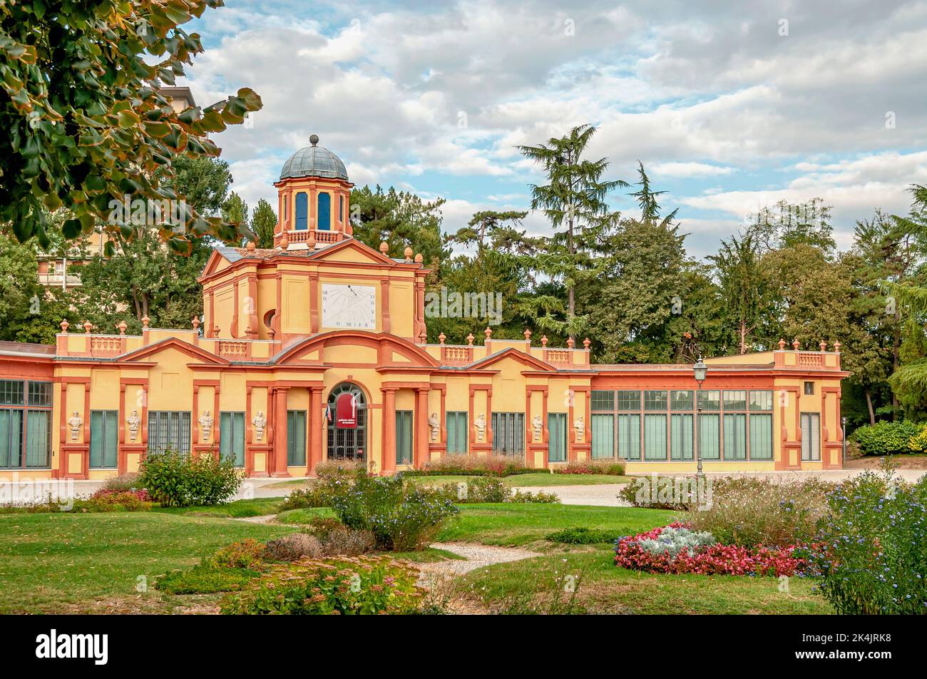 Palazzina dei Giardini pubblici at the old town centre of Modena, Italy ...