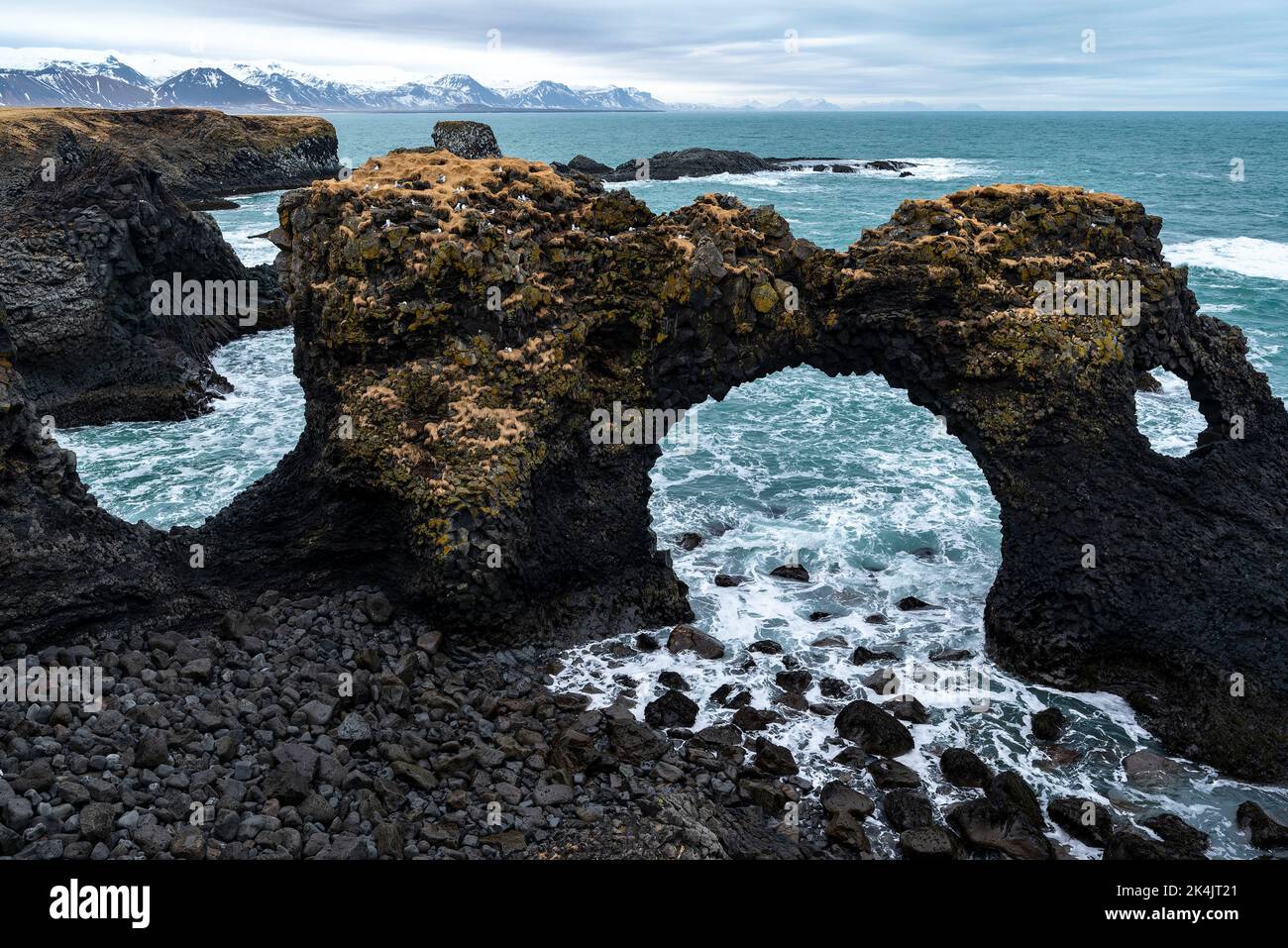 Gatklettur arch iceland hi-res stock photography and images - Alamy